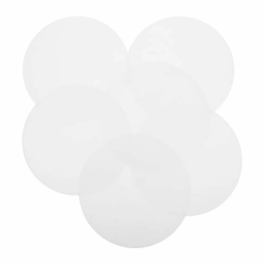 Круглая пластиковая рассеиватель для точечных светильников, белая, 6 штук