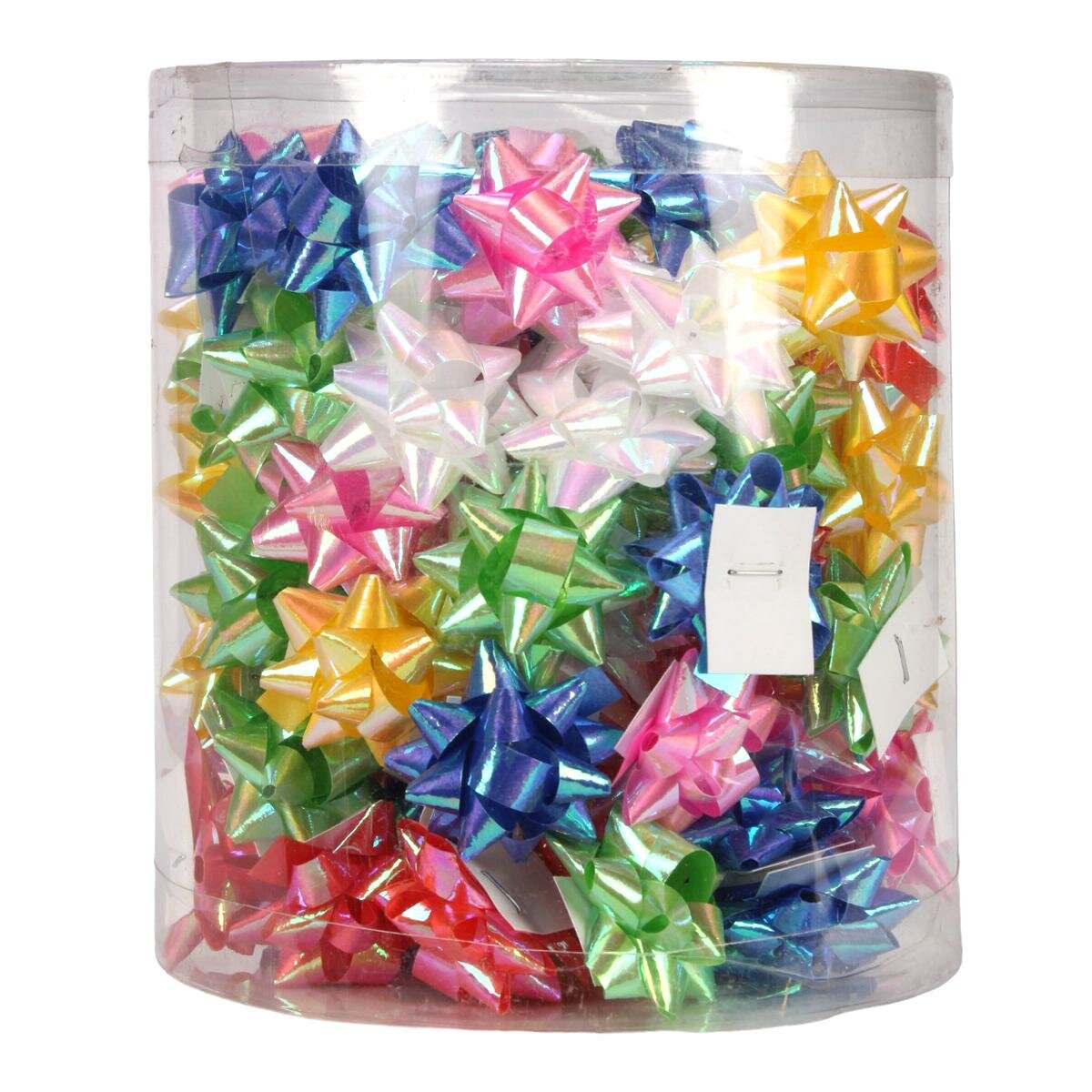 Бантики декоративные 3см, 6 цветов, 100шт, для подарков и праздников