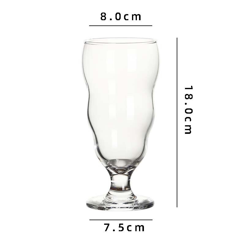 Высокий стакан для сока, многофункциональный стеклянный стакан, ресторанная чашка для холодных напитков, чашка для фруктового чая, тюльпанообразная коктейльная чашка, чашка в стиле урагана