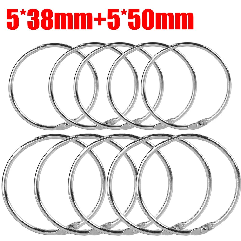 Металлические кольца для переплета 38 мм, 50 мм 10X Mixed