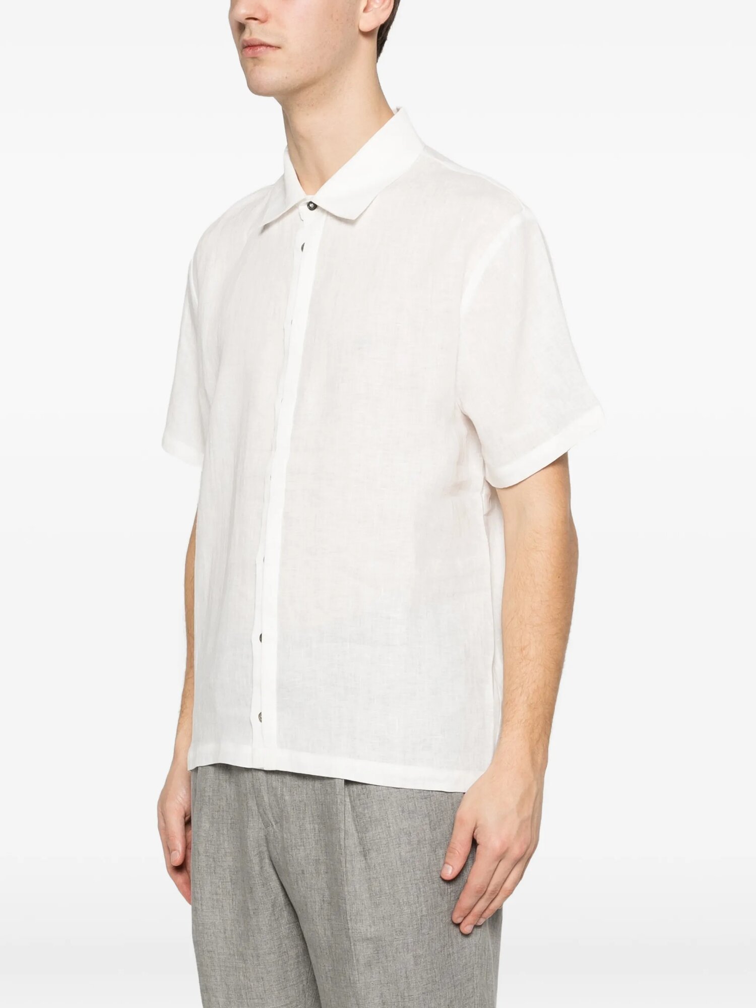 Рубашка Alpha Studio Buttoned short-sleeve shirt, размер 54, white — фото 1