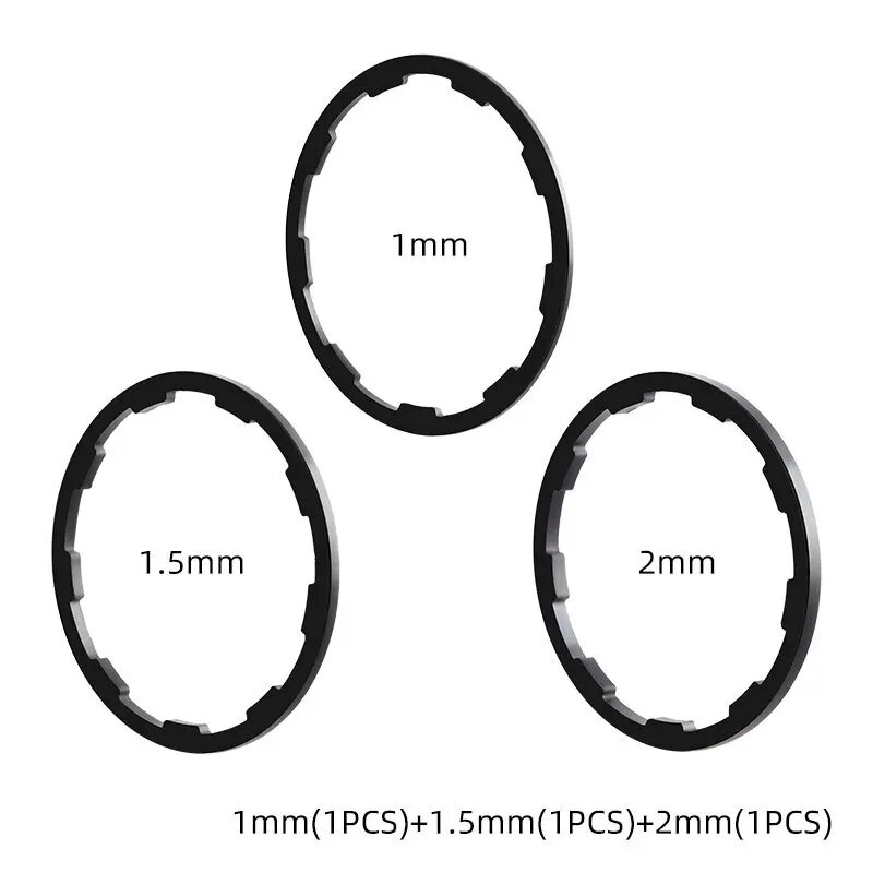 Велошайбы TOOPRE 1mm/1.5mm/2mm (3шт)
