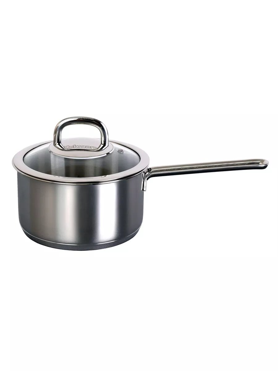 Ковш кухонный Kukmara Safia с крышкой, нержавеющая сталь, 1,5 л