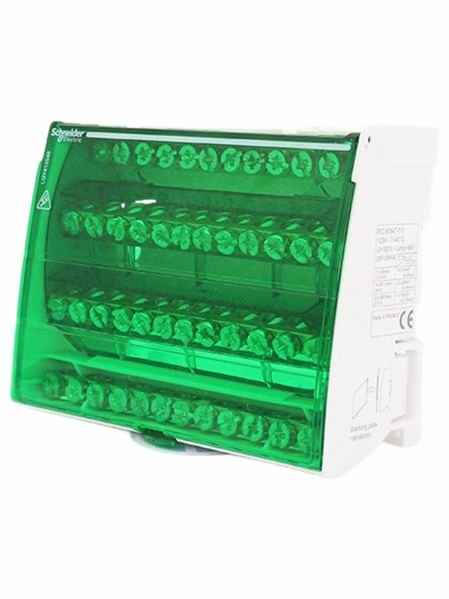 Распределительный блок (4х15) 60 отверстий 125А Schneider Electric LGY412560