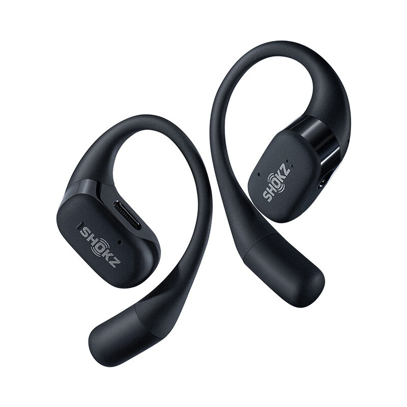 Shokz OpenFit T910 беспроводные костные наушники Bluetooth для тренировок, черный цвет, надежная посадка