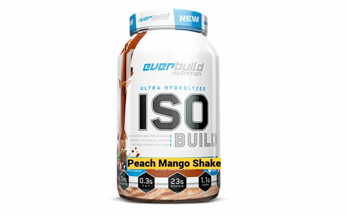 EVERBUILD, ISO BUILD, Протеин, Персик - Манго (Peach Mango Shake), 908 гр