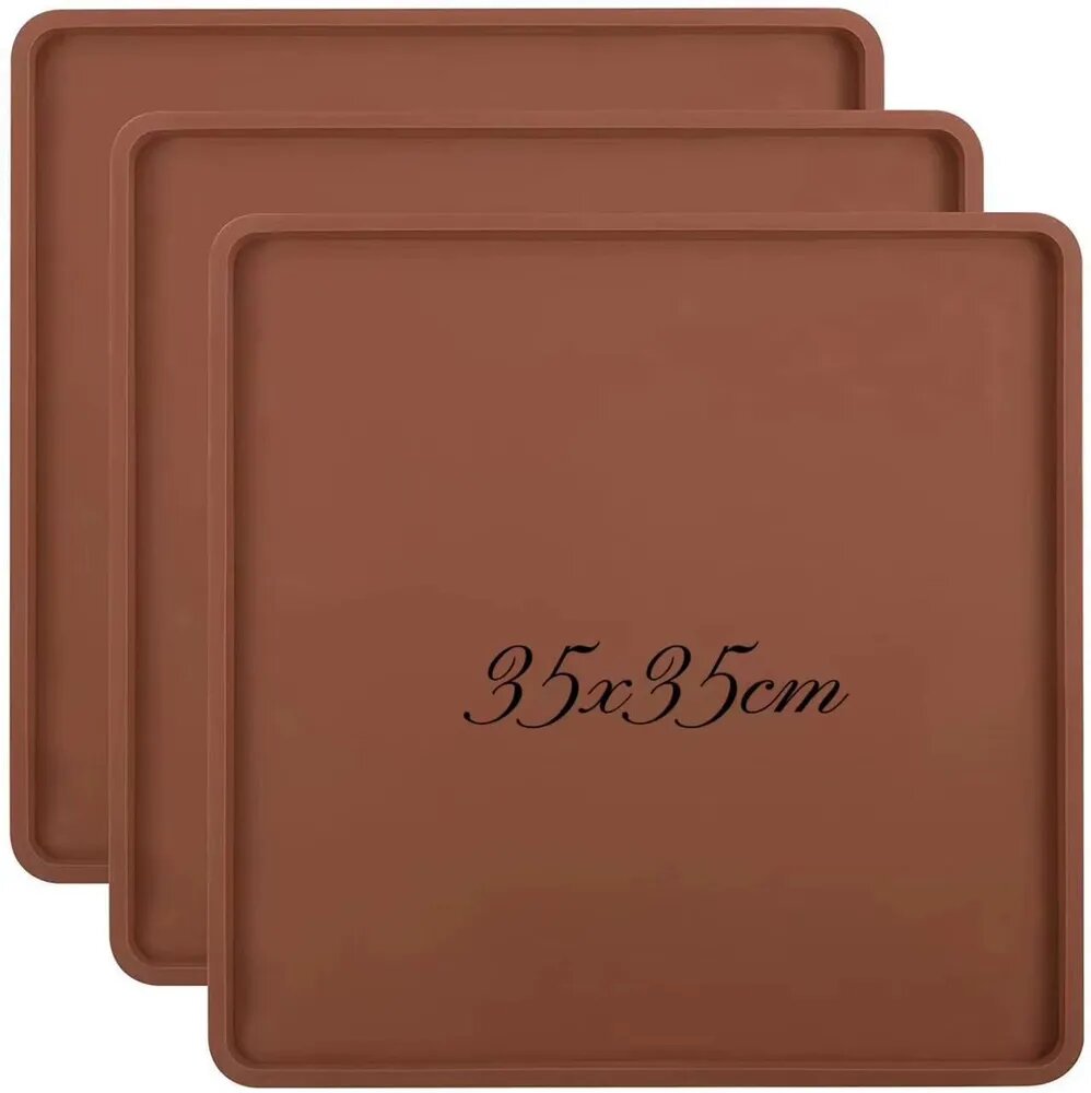 Силиконовый коврик для выпечки рулета, антипригарный противень многоразовый для духовки, силиконовая форма для меренгового рулета 35x35cm 1 шт