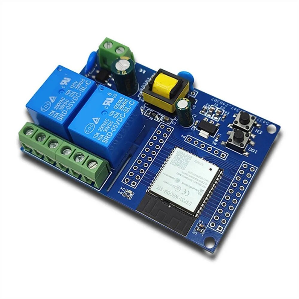 Релейный Модуль ESP32, Двухканальный Релейный