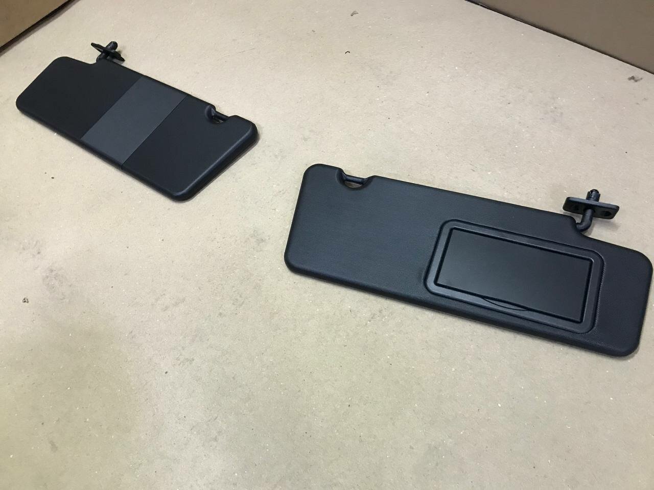 Козырьки салона черные солнцезащитные Priora, Приора 2170, 2171, 2172