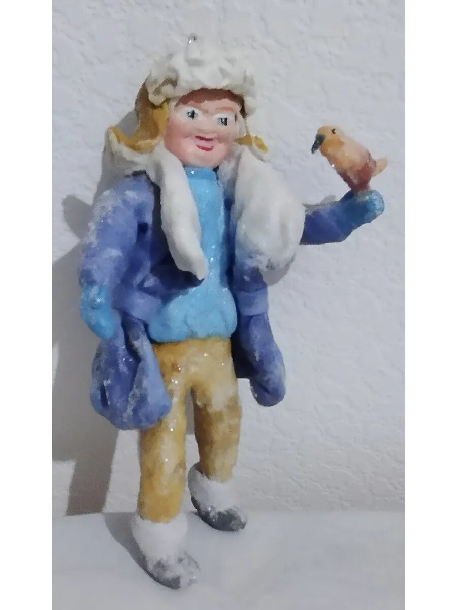 Ватная игрушка "Лестник с соколом"