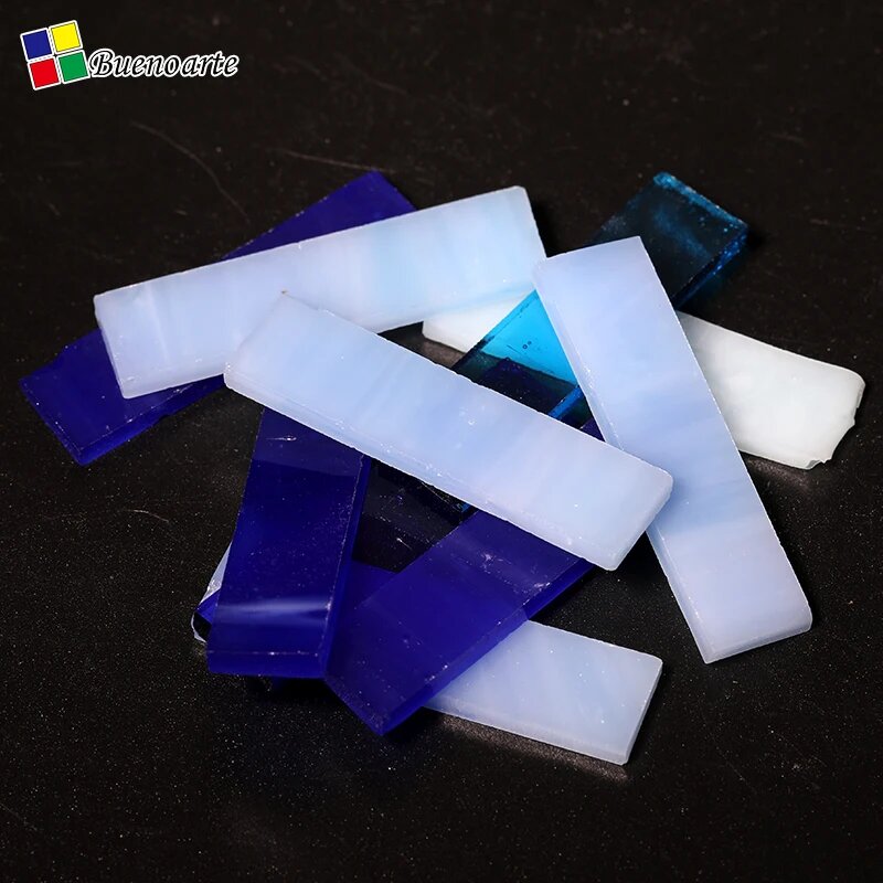 Витражное стекло для мозаики Буеноде Синий, SF200