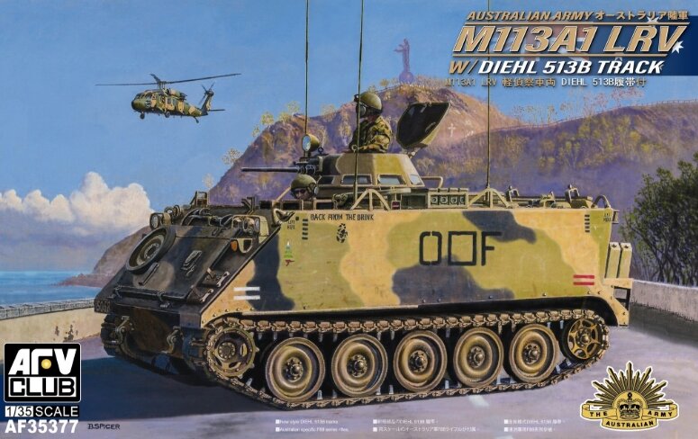 AF35377 AFV Club Бронетранспортер M113A1 LRV W/DIEHL 513B tracks 1/35