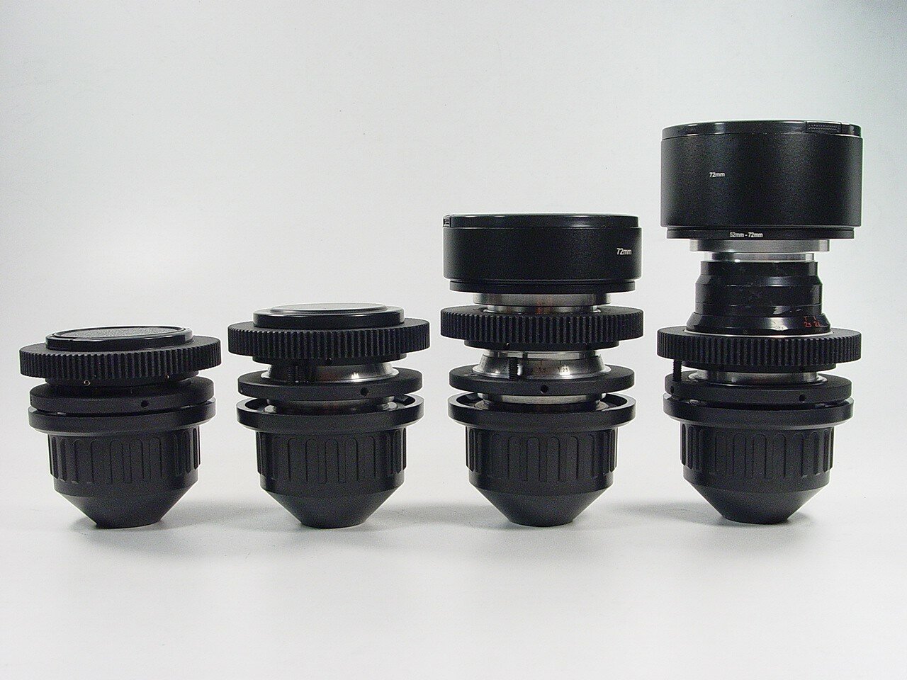 Super35 ломо ОКС и РО 28/35/50/75 PL mount Arriflex RED. Комплект советской кино оптики в кейсе.