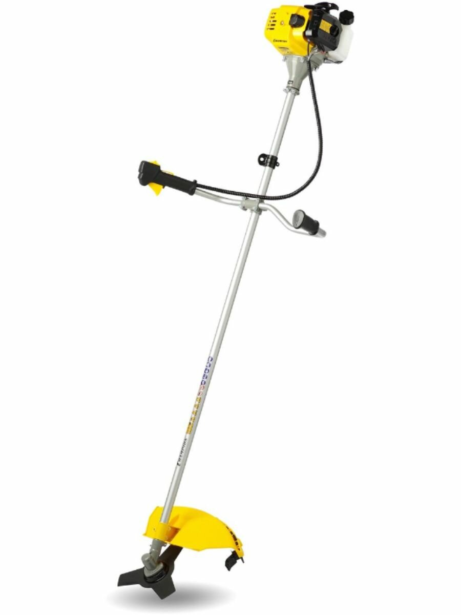 Триммер бензиновый Champion T343S-2, 32.6 м3, 1.22 л. с, неразъемная штанга, желтый