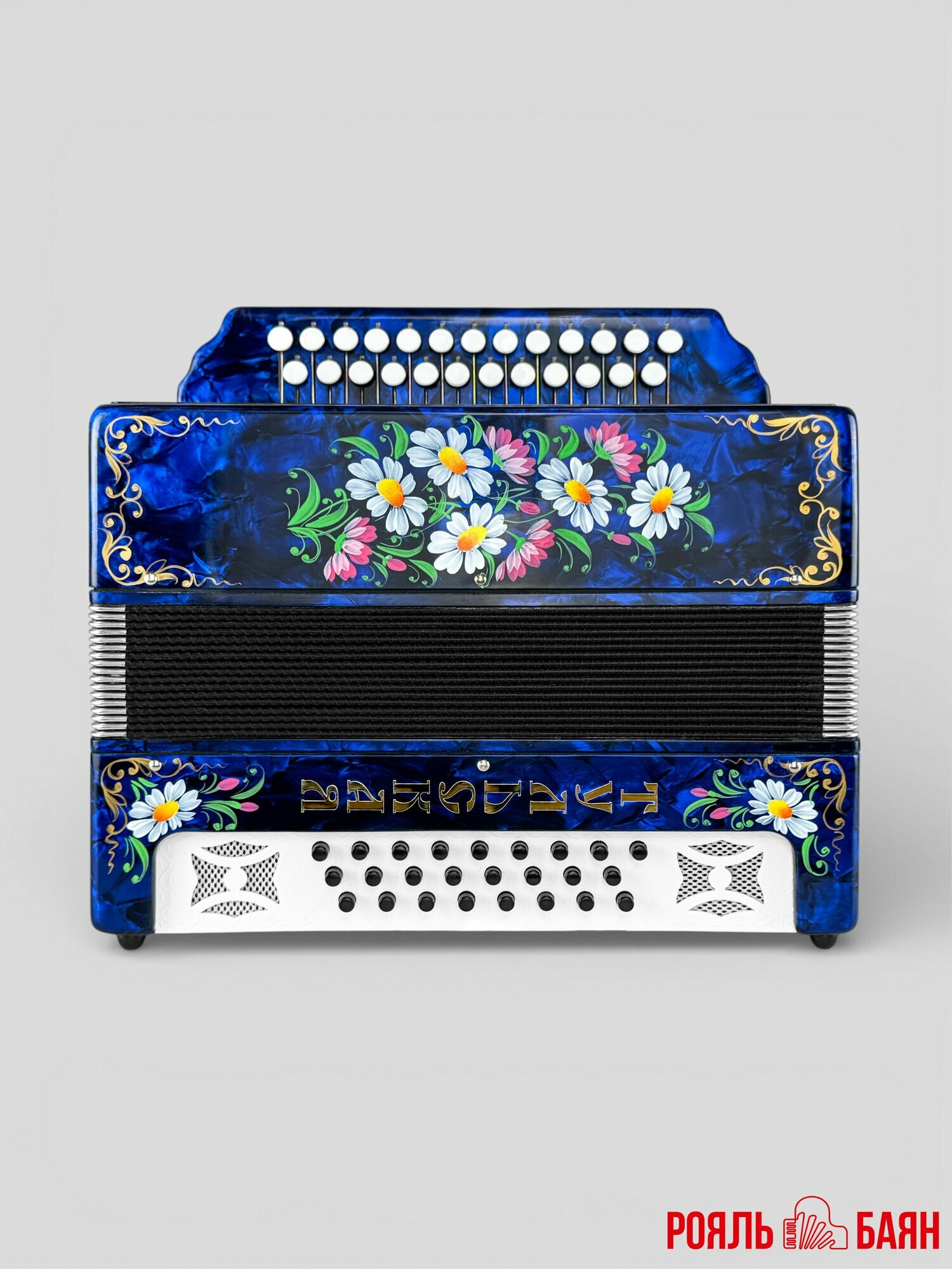 Г-21 Гармонь Тульская-301М (Тональность: До). 25x25 Клавиш и кнопок в правой и левой клавиатуре.