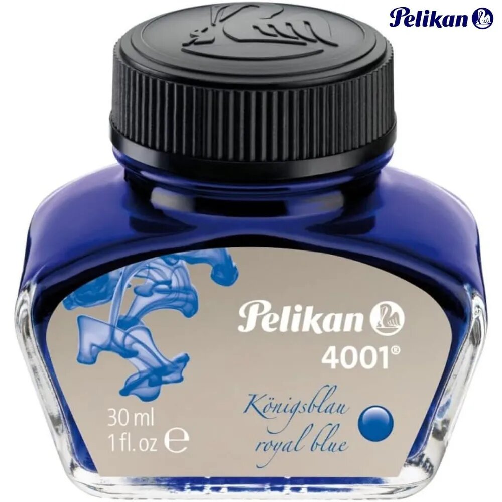 Чернила Pelikan 4001 Königsblau royal blue для письма 30 мл синие