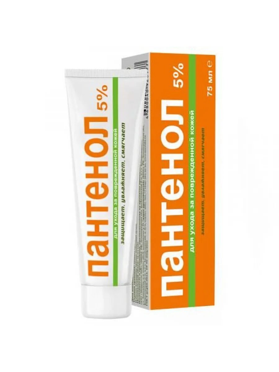 Пантенол 5%, крем для тела, 75 мл, 1шт.
