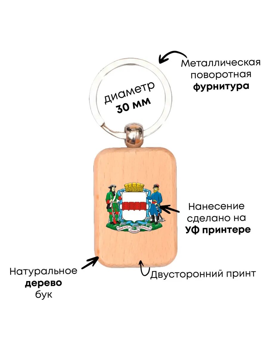 Брелок и ручка Омск — фото 1