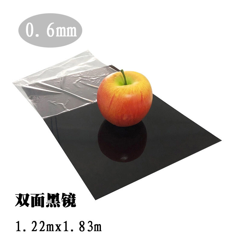 Небьющаяся зеркальная панель Xinghong Black Mirror из ПЭТ, мягкий зеркальный декор для свадебных торжеств и аксессуары.