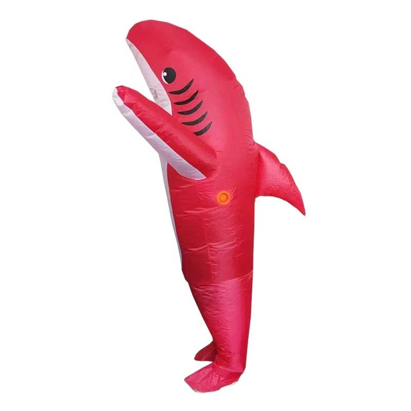 Эксклюзивно для трансграничной торговли на Amazon: надувной костюм синей акулы — трехмерный, реалистичный и милый аксессуар для тимбилдинга на открытом воздухе и развлечений.