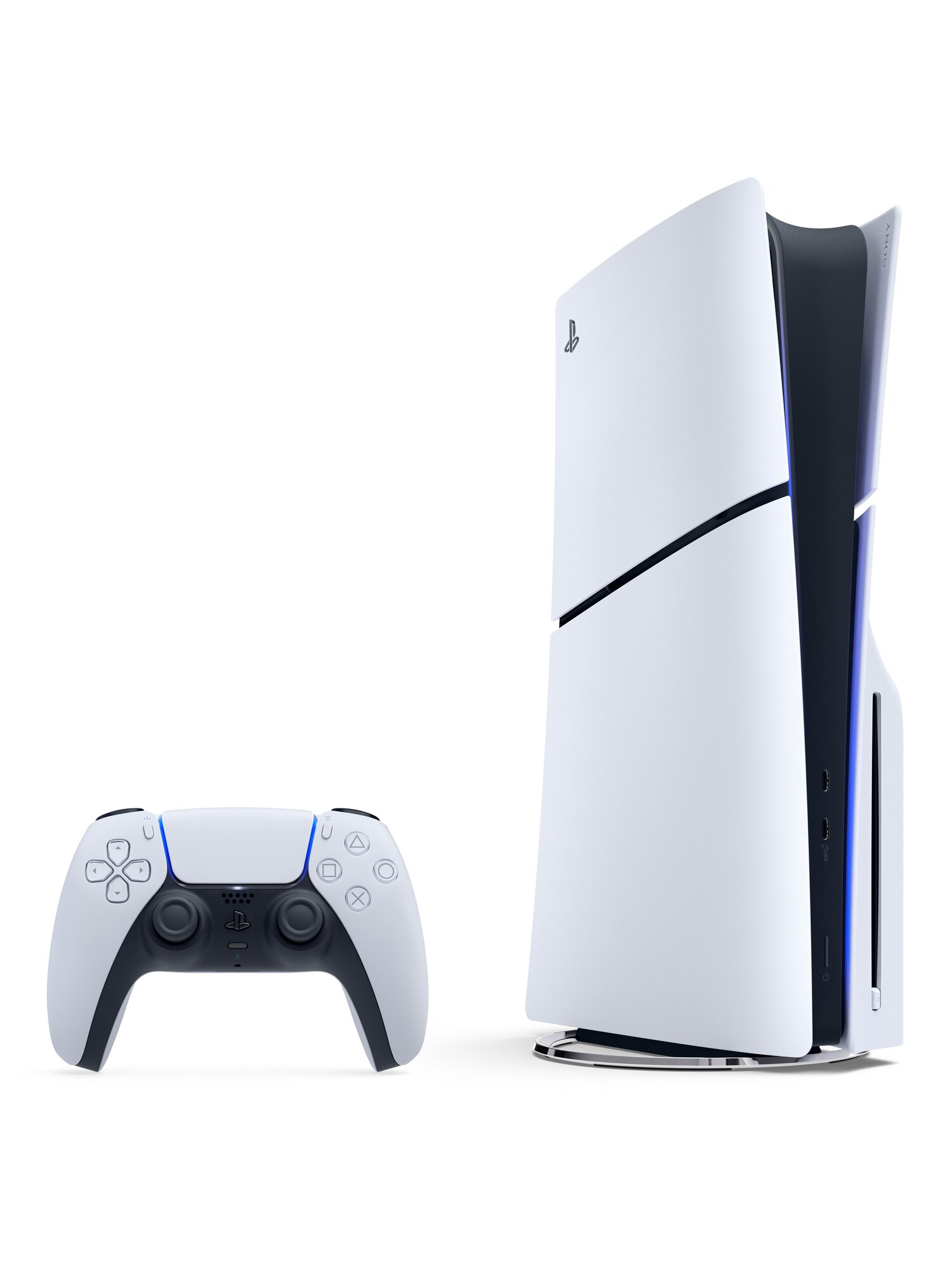Игровая приставка PlayStation 5 Slim CFI-2000A01, белый/черный