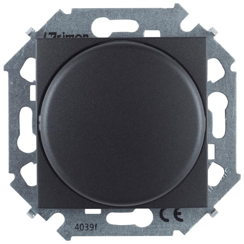 Механизм светорегулятора поворотного СП 15 5-215Вт LED 230В графит, SIMON 1591796-038 (1 шт.)
