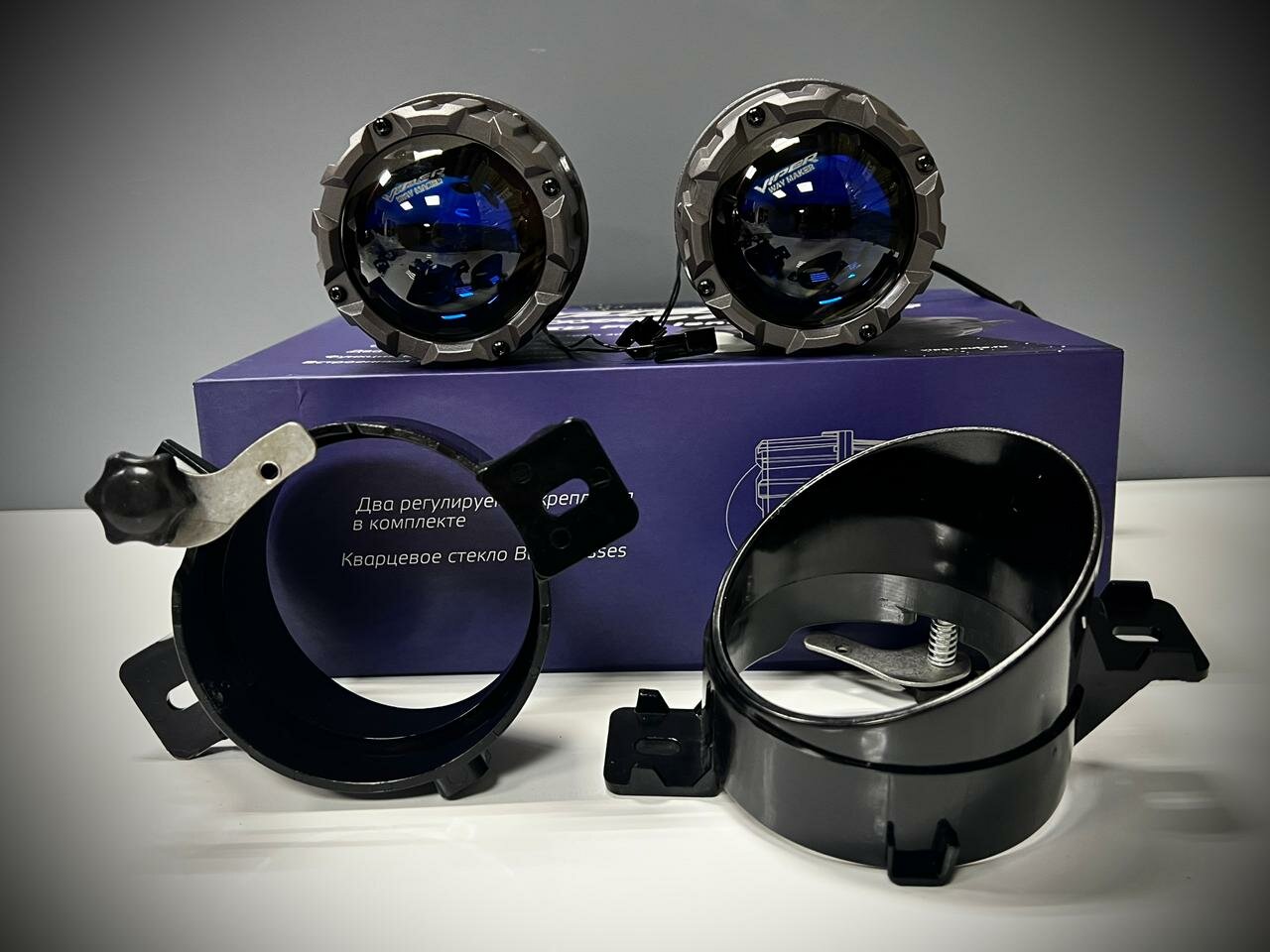 Led противотуманки для Nissan Pathfinder 2014-2021 на Ниссан Патфайндер - Viper Way Maker ПТФ свеотодиодные / 55W 5500K