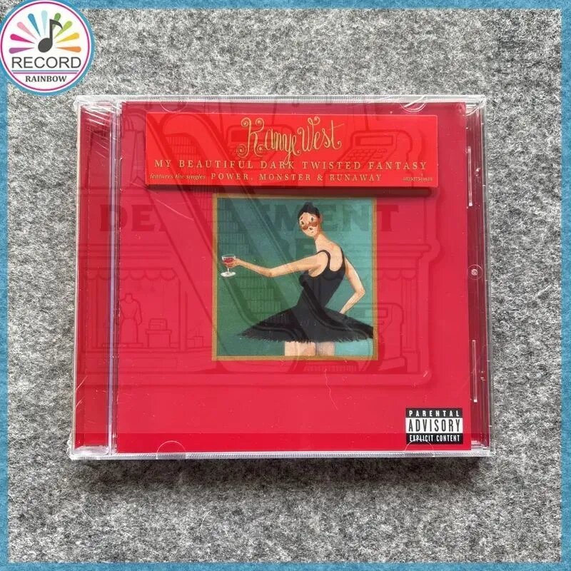 Kanye West My Beautiful Dark Twisted Fantasy 2010 CD настоящий Герметичная упаковка совершенно новый