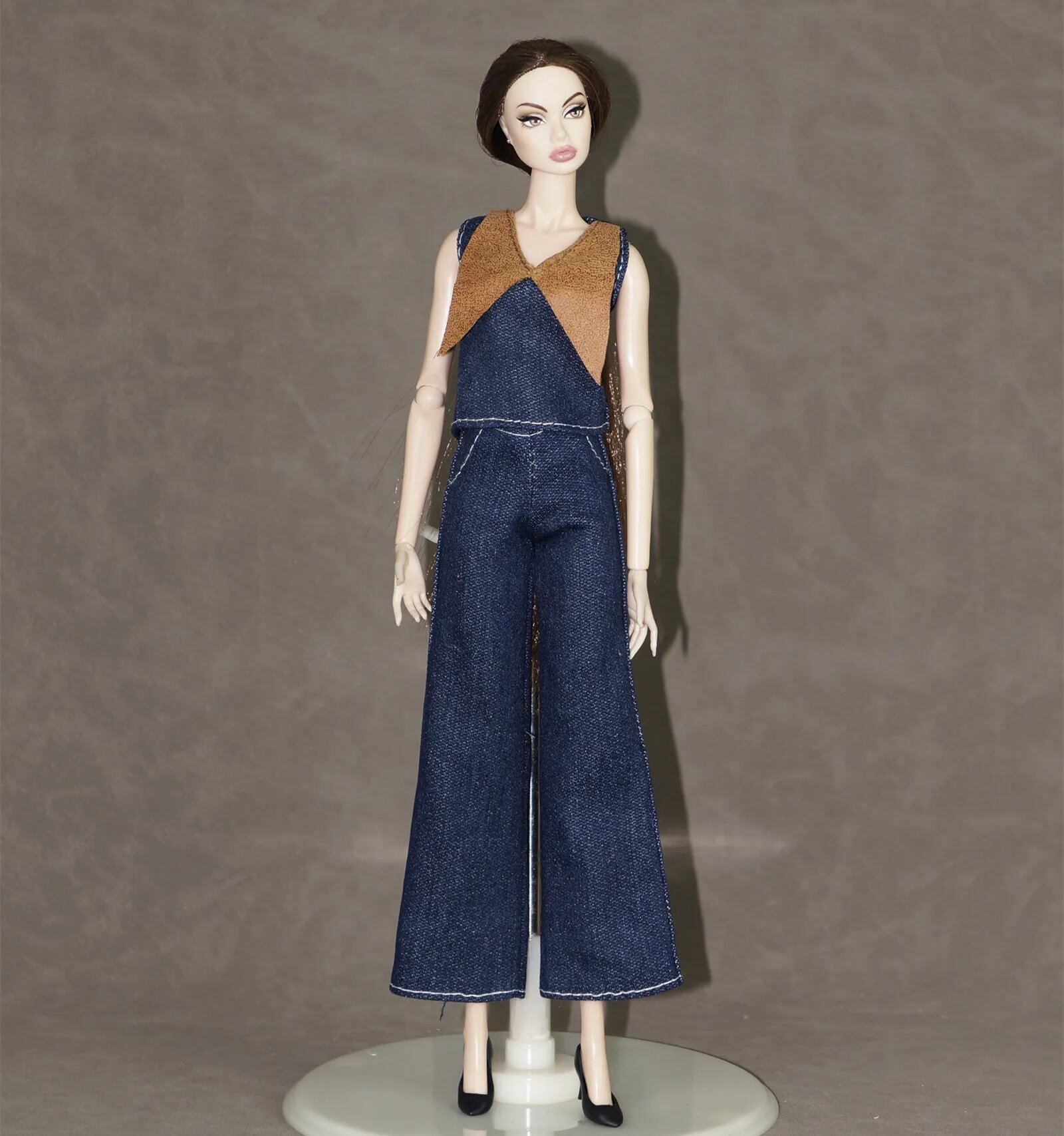 Женский офисный комплект одежды для куклы Барби 1/6 Темно-синий, NO.24