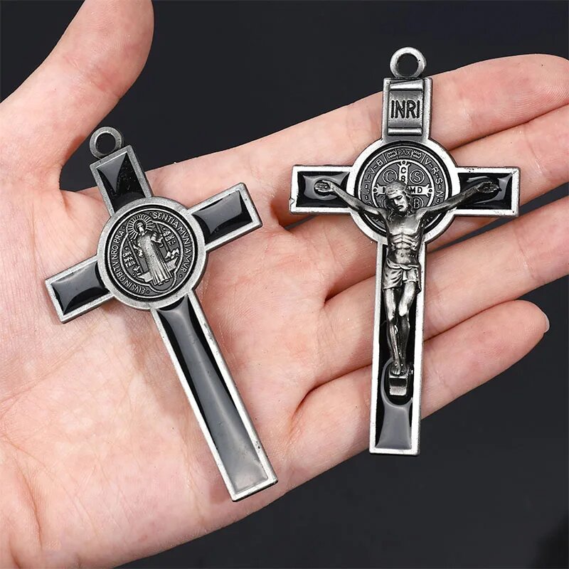 Христианский металлический крест 75x43 мм 75x43mm4