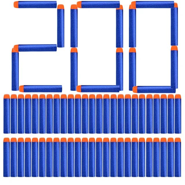 FRENSIT пули для Nerf синие 7.2см 50 шт 200PCS