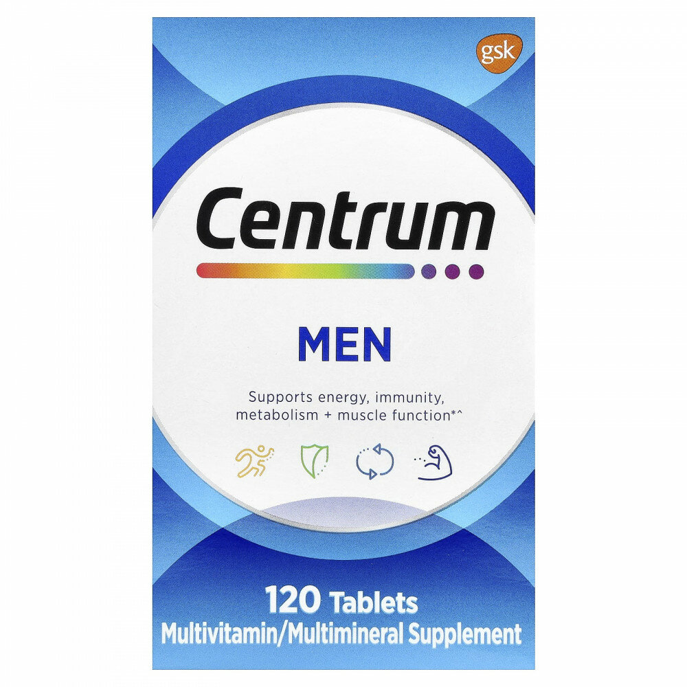 Centrum, мультивитамины для мужчин, 120 таблеток