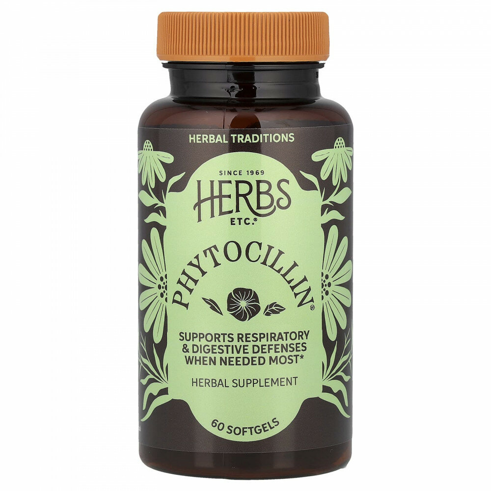 Herbs Etc, Phytocillin®, 60 капсул (400 мг в 1 капсуле)