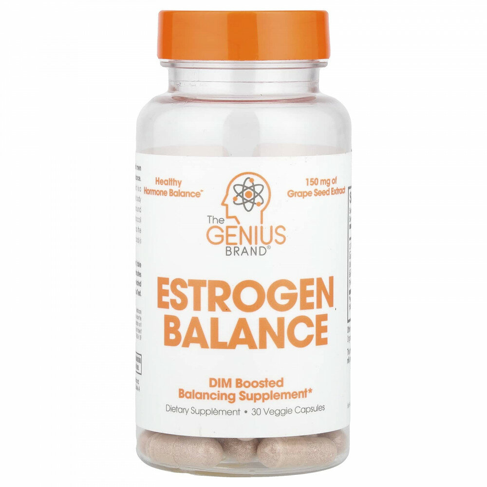 The Genius Brand, Estrogen Balance, 30 растительных капсул