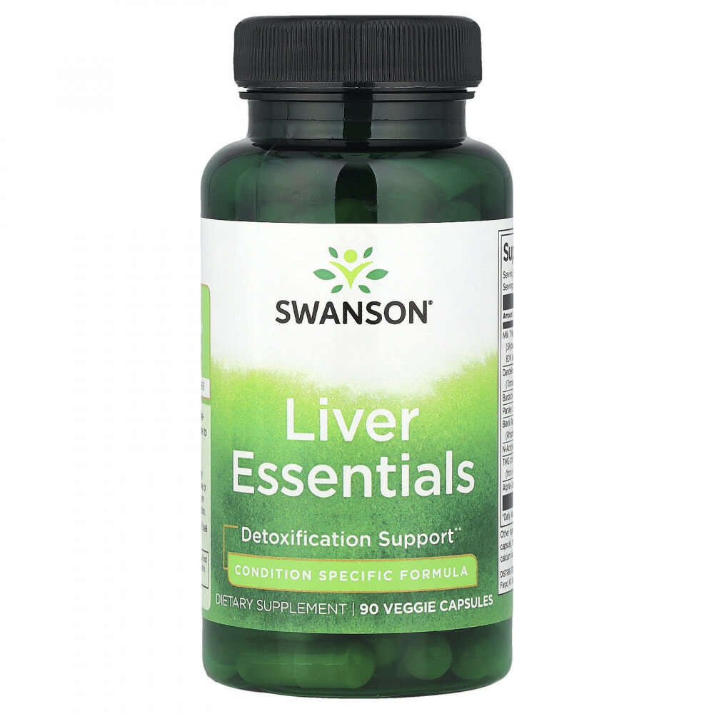 Swanson, Liver Essentials, 90 растительных капсул