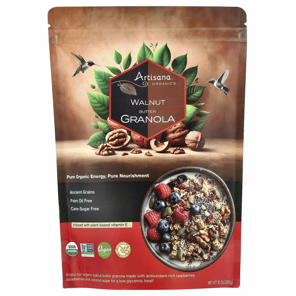 Artisana, Organics, гранола с маслом грецкого ореха, 283 г (10 унций)