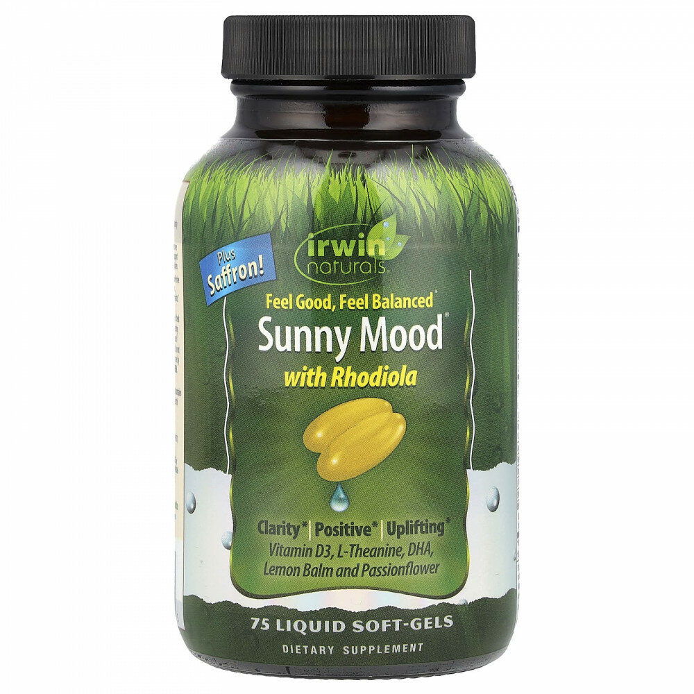 Irwin Naturals, Sunny Mood, 75 мягких желатиновых капсул с жидкостью