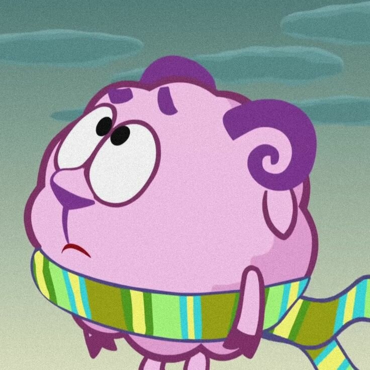 Алмазная живопись "Смешарики Бараш", 5D, круглая, 40x50 см. Производитель: Brose Art.