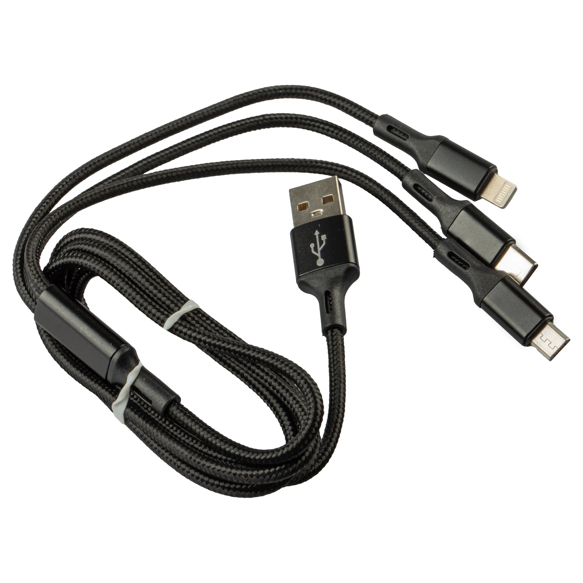 USB-кабель универсальный 3 в 1 (lightning, miсro-USB, type-C) LeCar, 1.2 м