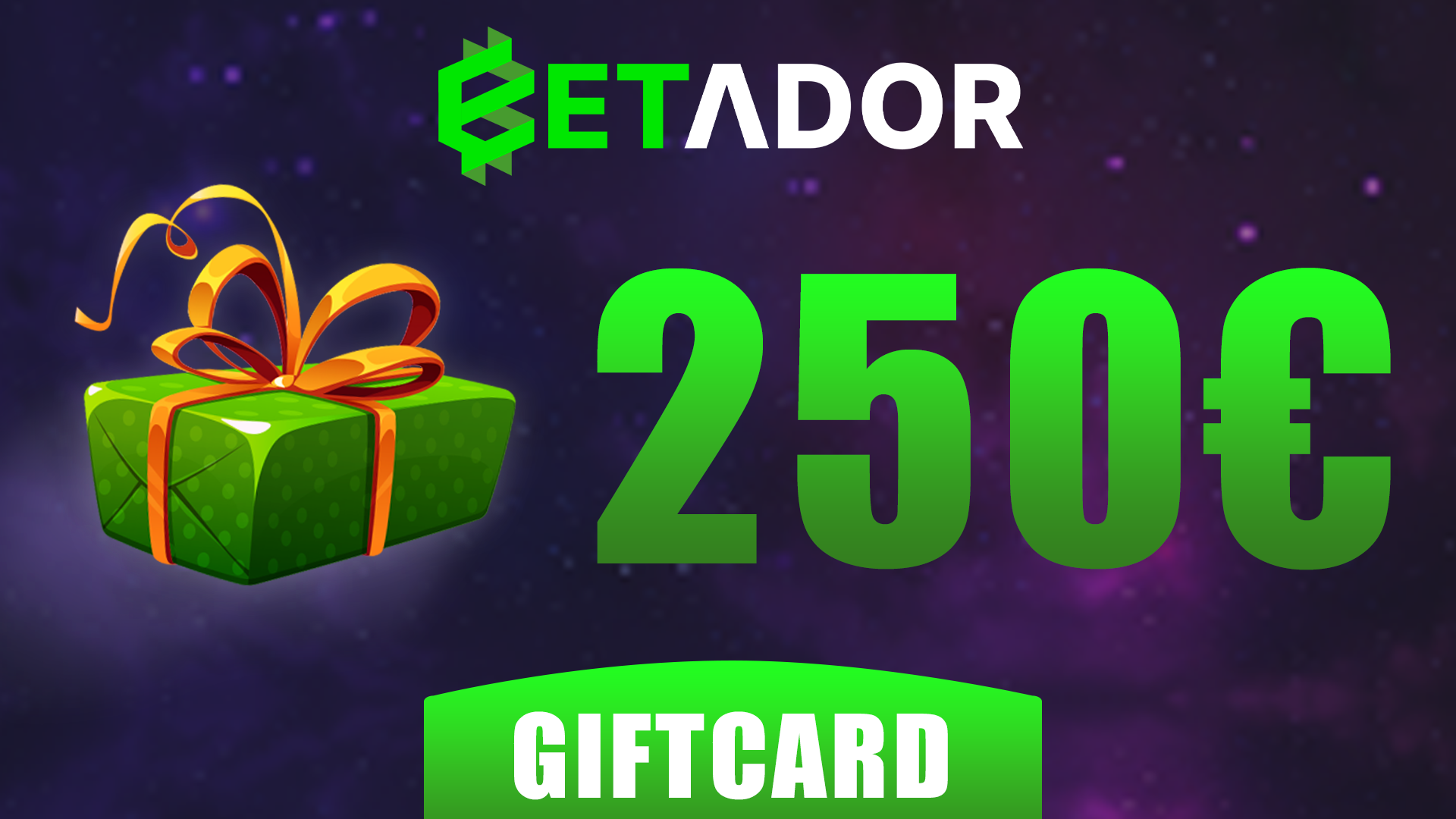 Betador 250 EUR Подарочная карта | купить цифровой ключ для активации в России