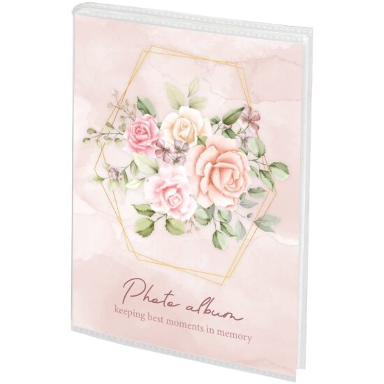 Фотоальбом Brauberg "Watercolor flowers" на 36 фото 10х15 см, мягкая обложка, 391431