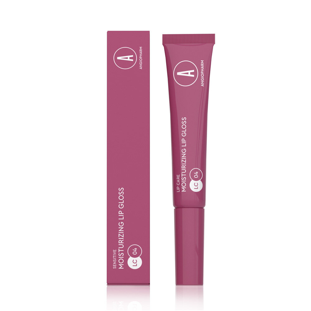 Angiopharm Увлажняющий блеск для губ спелая ягода с гиалуроновой кислотой, 10 мл.