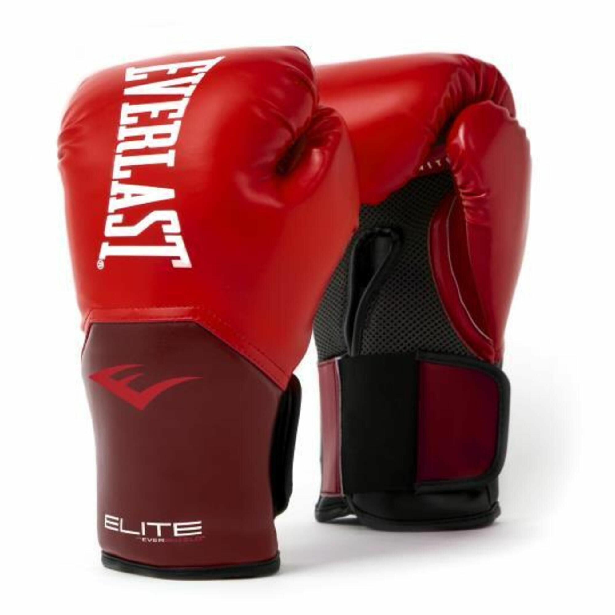 Боксерские перчатки Everlast Pro Style Elite 2, Decathlon, Цвет: Красный, Размер: 12 унций