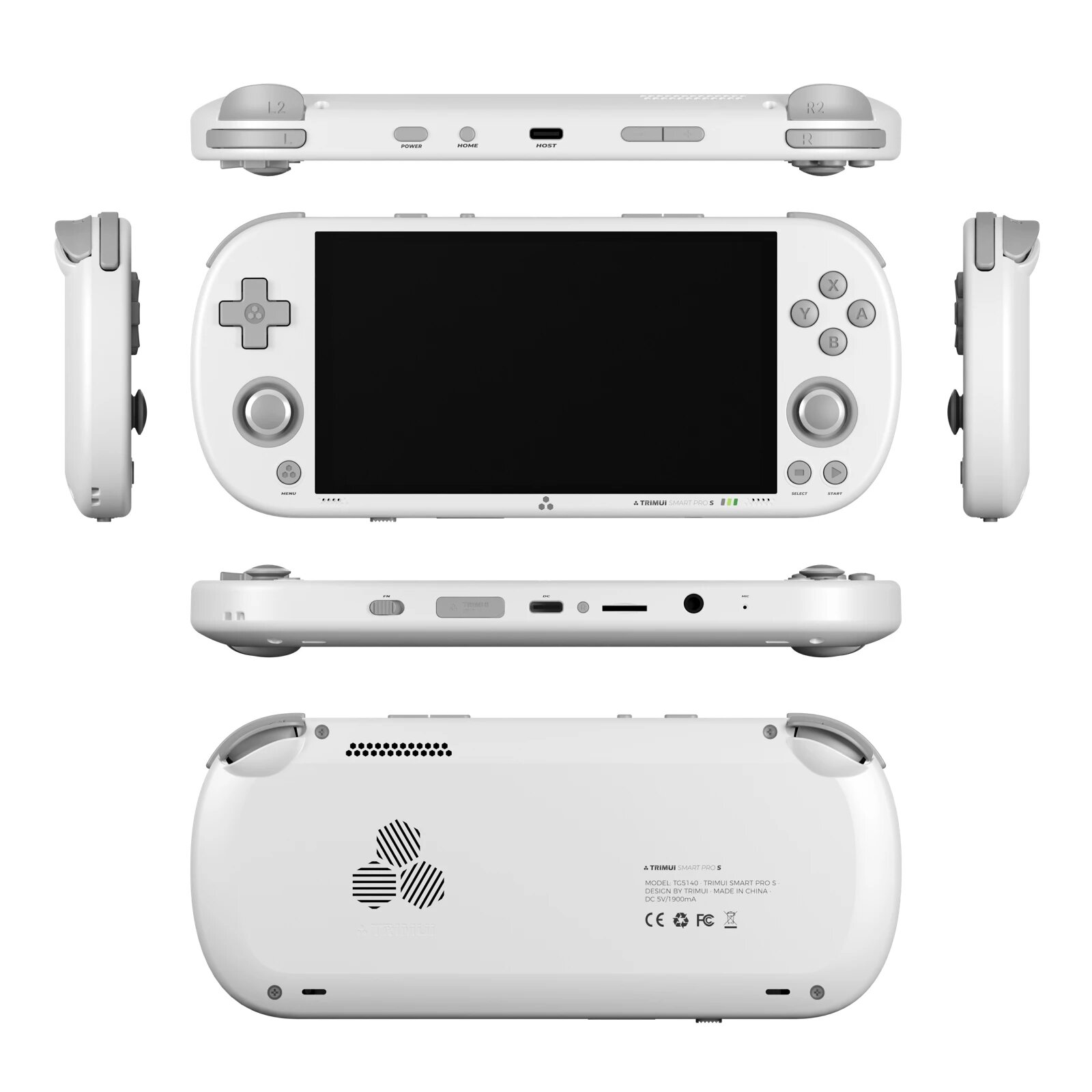 TRIMUI SMART PRO S портативная игровая консоль Белый, No Card(0 Games), Белый, whiite