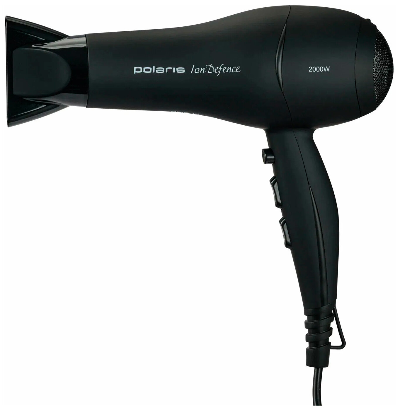 Фен Polaris PHD 2038Ti, черный/черный