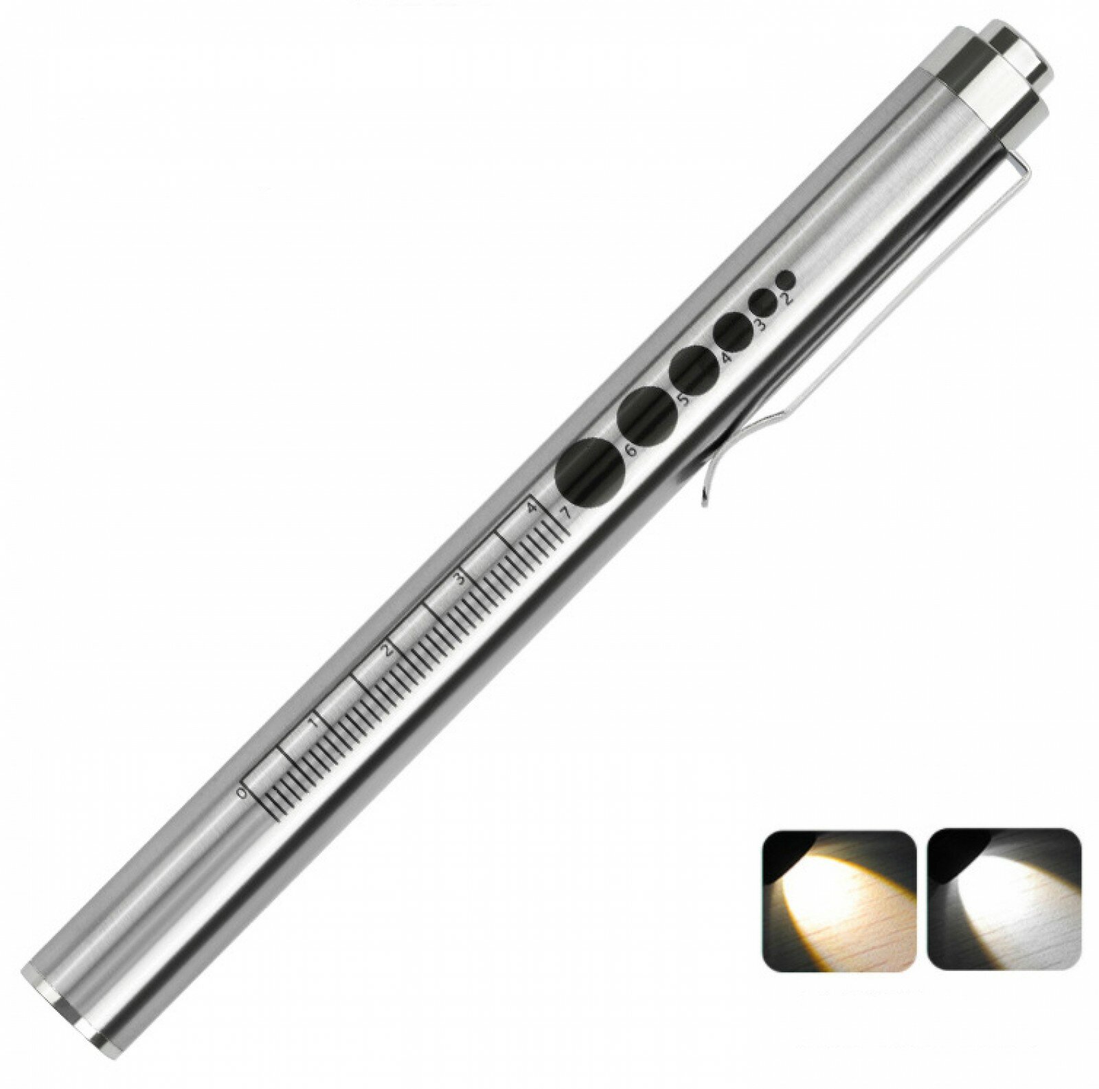 Фонарик MyPads диагностический тонкий LED фонарь с 2 режимами свечения