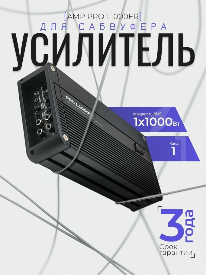 Автомобильный усилитель AMP PRO 1.1000FR