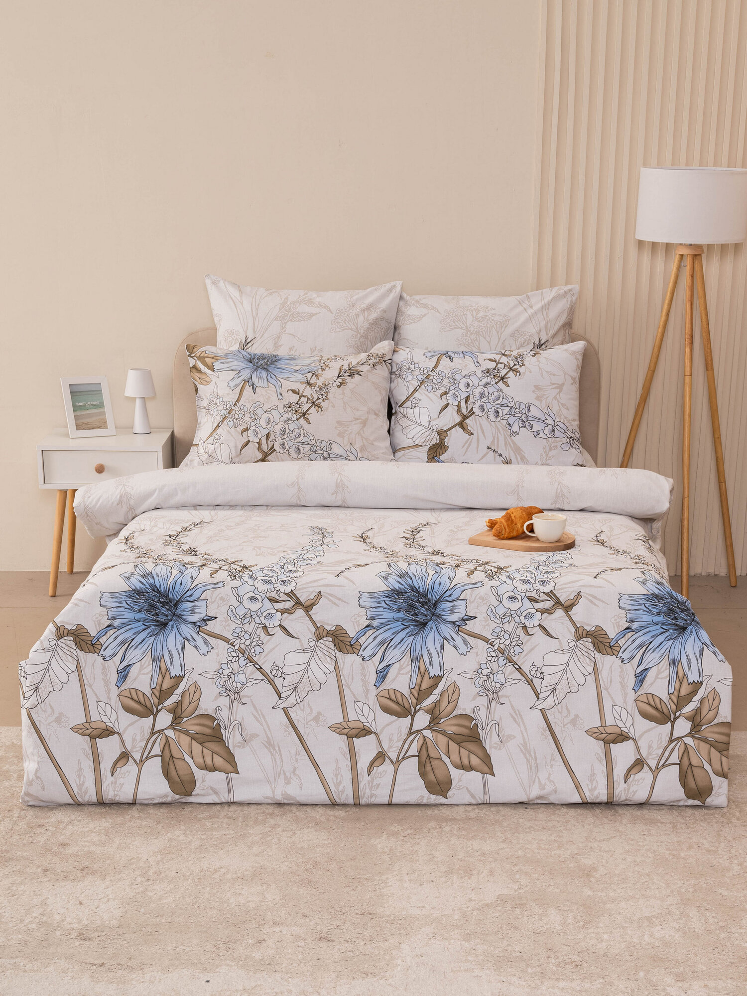 Постельное белье 1,5 спальное лен