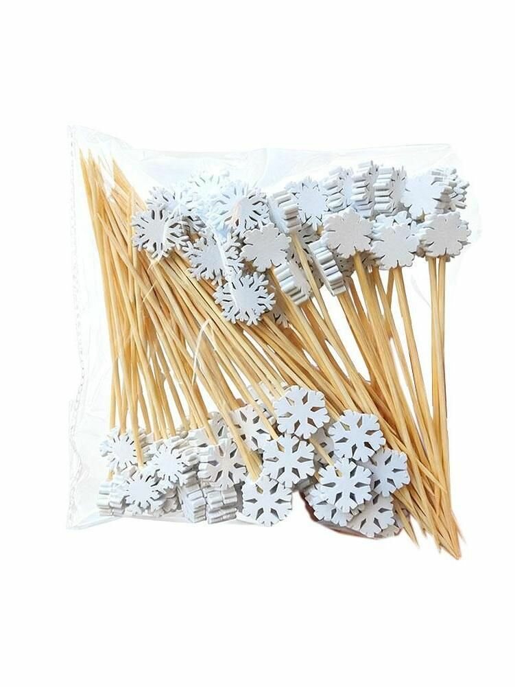 Рождественских фруктовых бамбуковых палочек