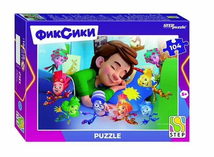 Пазлы Step Puzzle 104 элемента, "Фиксики, Новый сезон" Аэроплан